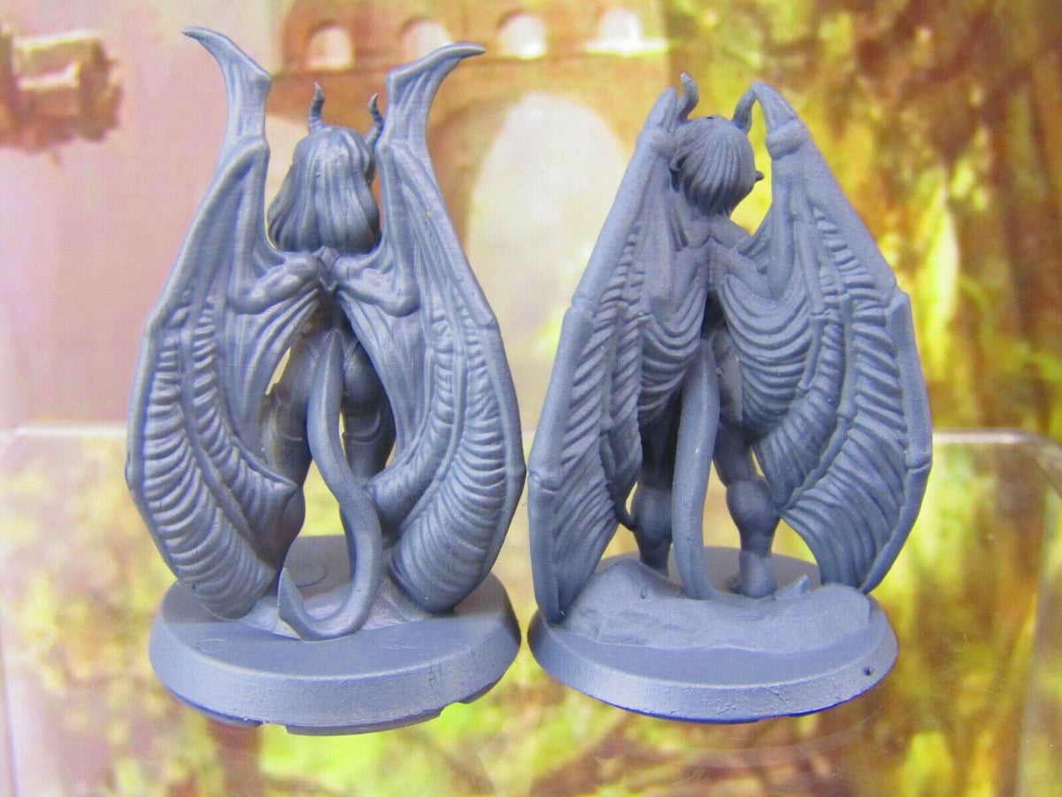 Incubus and Succubus Demon Pair Mini Miniatures 3D Printed Resin Model| The Printpire