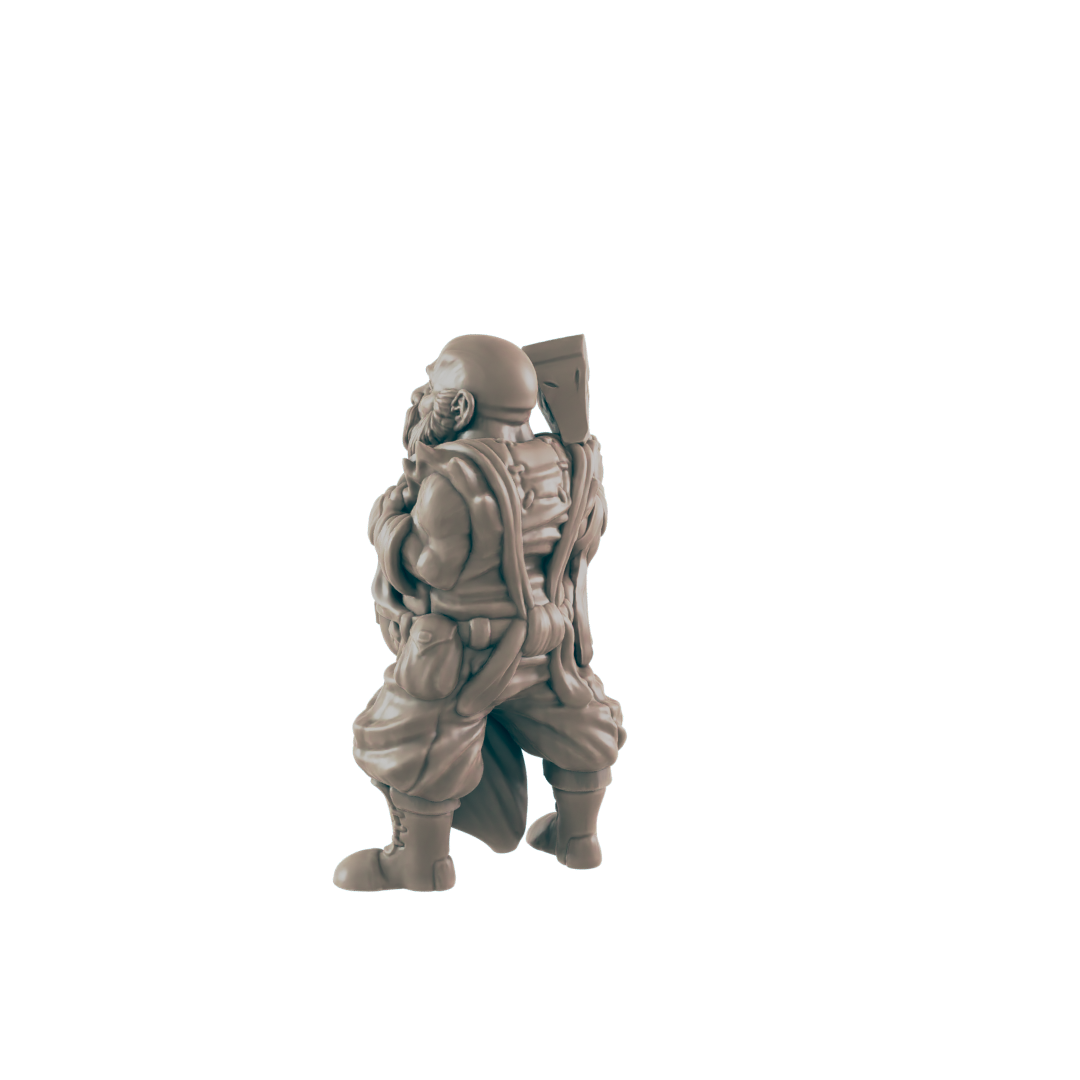 Dwarven Blacksmith Mini | Bald Dwarf | Dungeons and Dragons NPC Figure ...