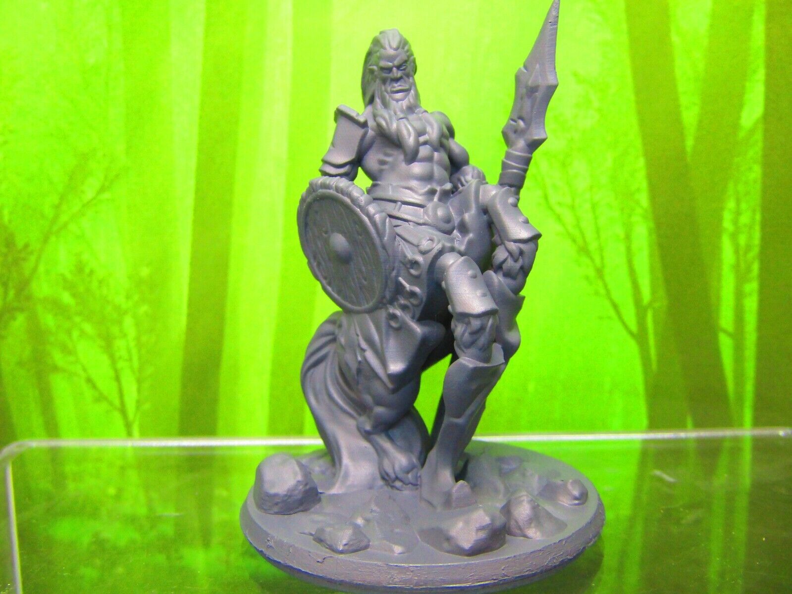 Centaur Fighter Warrior Soldier w/ Spear Mini Miniature Figure 3D Prin ...