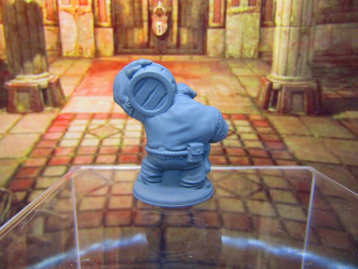 Dwarven Bar Tender Bar Keeper Mini Miniature Dwarf 3D Printed Model 28 ...