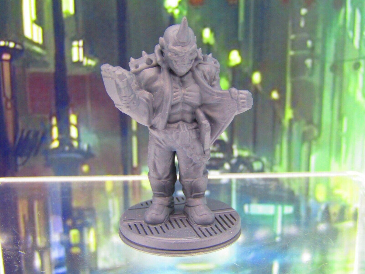 Alien Space Gang Bully Street Thug Mini Miniature Figure 3D Printed Mo ...