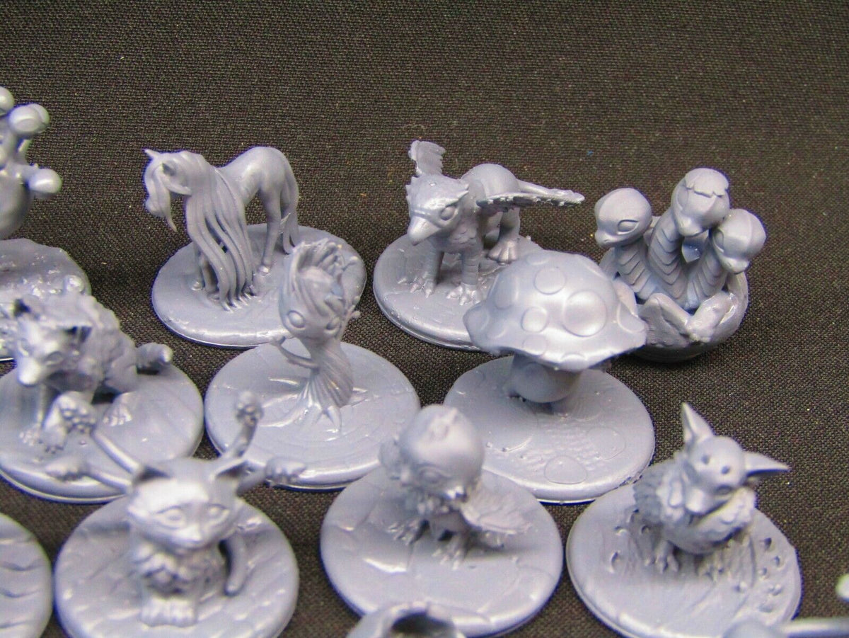 23 Piece Baby Beast Companion Sidekick Familiar Set Mini 3D Printed Mo ...
